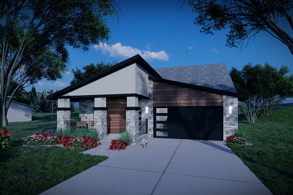 House Plans Garages With Front Side Haus 3 House Plan | Two Story