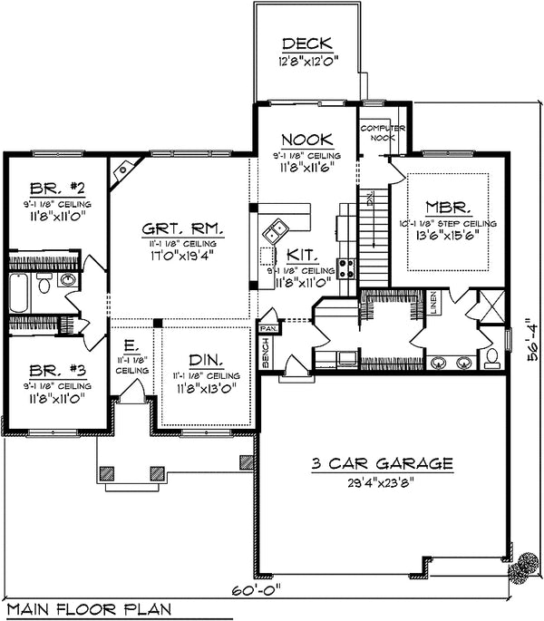 House Plan 34611 - Quality House Plans from Ahmann Design